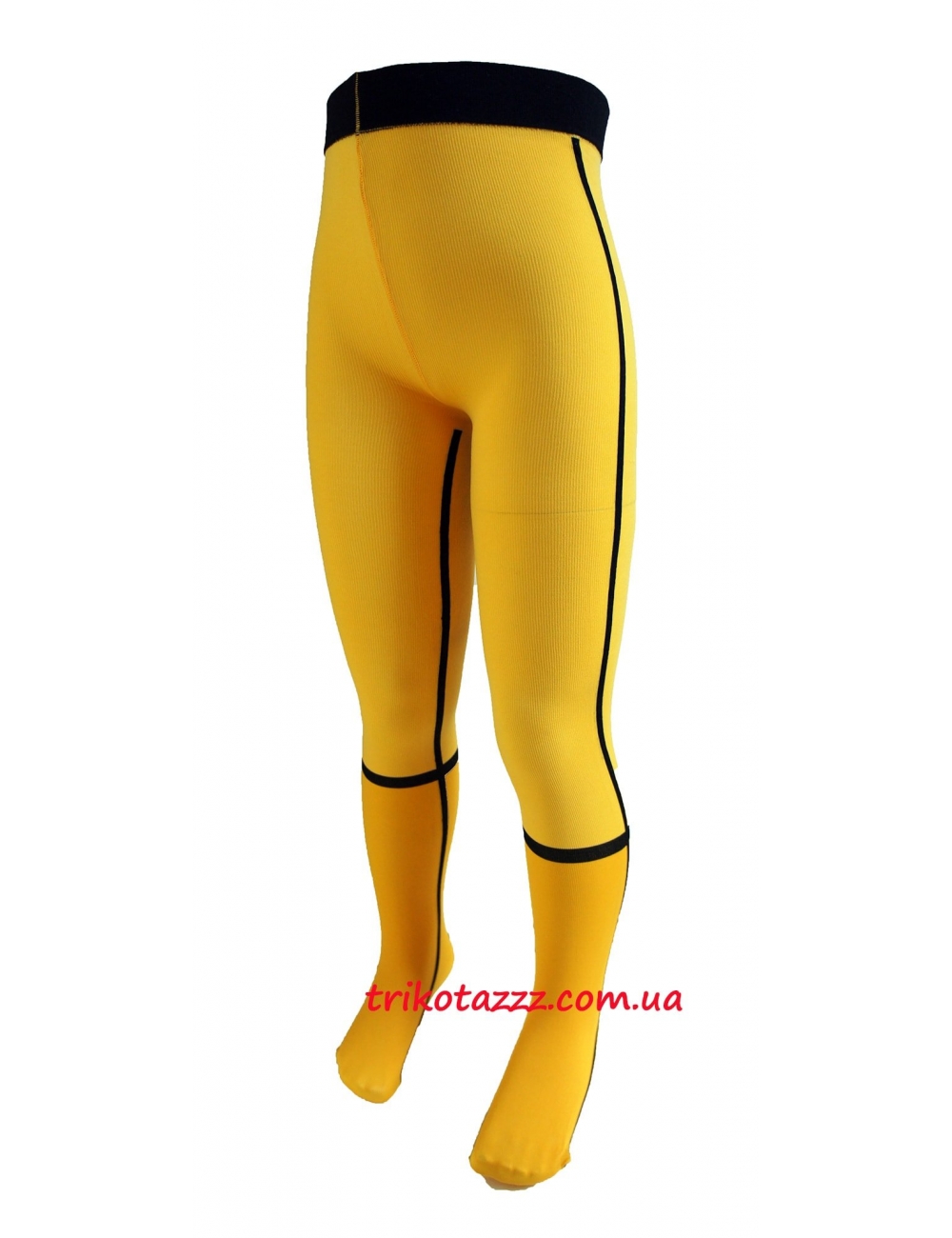 Капроновые колготки абстракция для девочки 80 DEN тм"Lollico" желтые